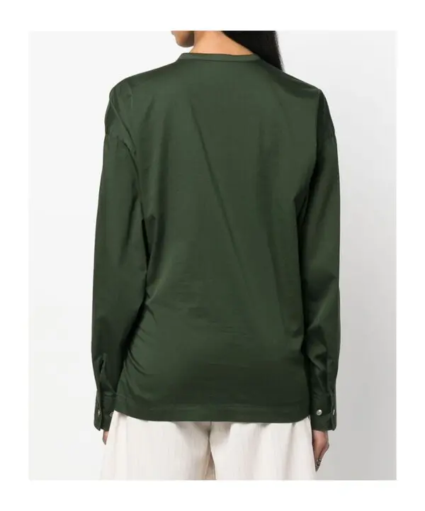 LEMAIRE Band Collar Asymmetric Shirt - No