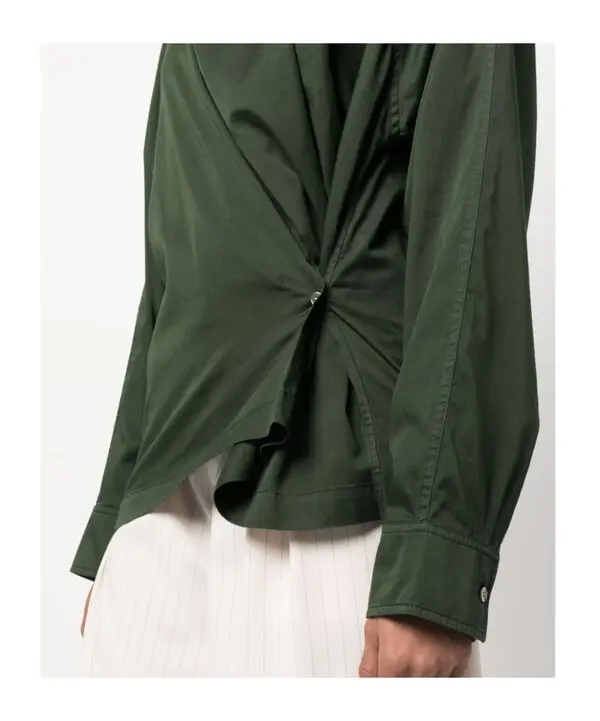 LEMAIRE Band Collar Asymmetric Shirt - No