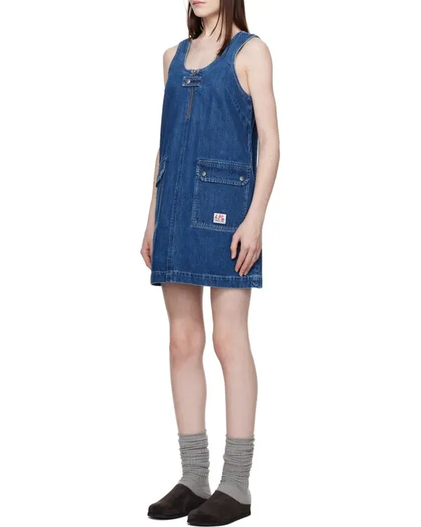 A.p.c. Denim Zip Up Dress
