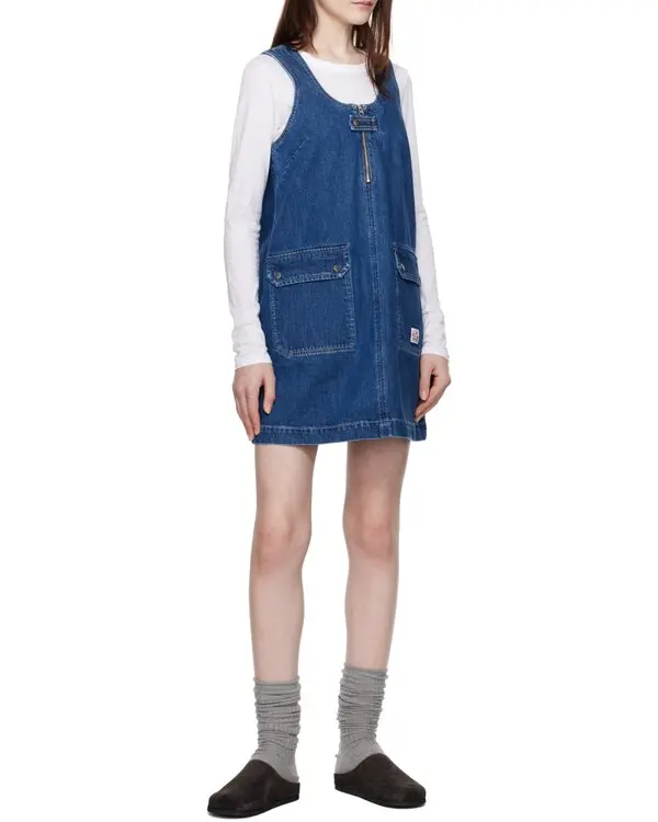 A.p.c. Denim Zip Up Dress