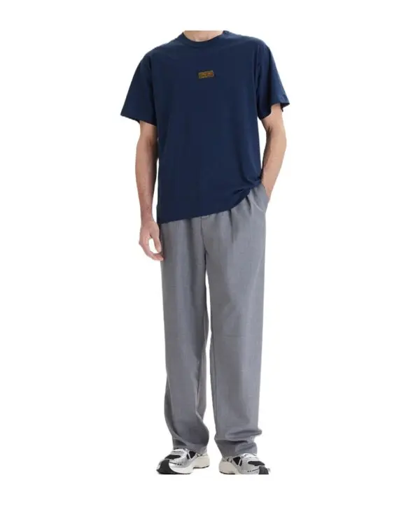 Versace Crew Neck Short-sleeved T-shirt - Dark Blue