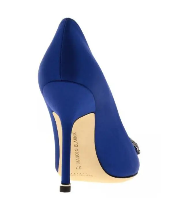 Manolo Blahnik Hangisi Buckle Embellished Pumps