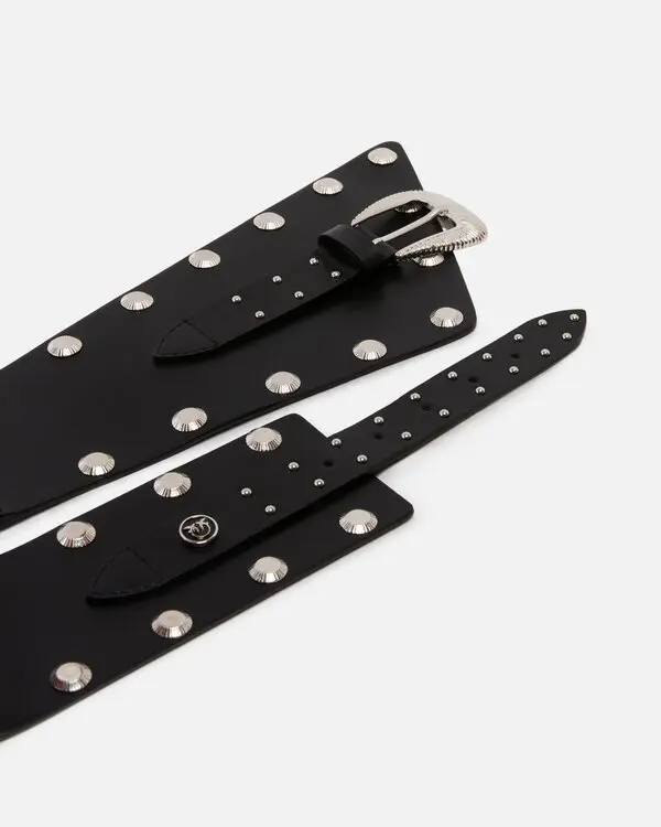 Pinko Studded Buckle Belt