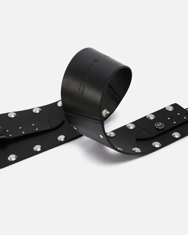 Pinko Studded Buckle Belt