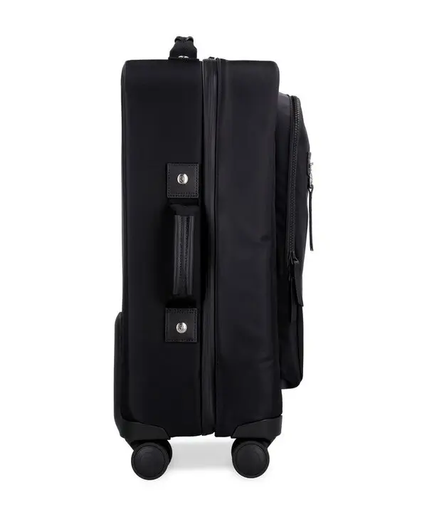 Longchamp Leather-trimmed Wheeled Trolley