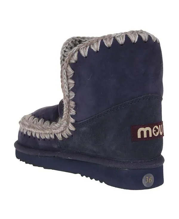 Mou Mouk Boots With Crochet Stitch Detailing
