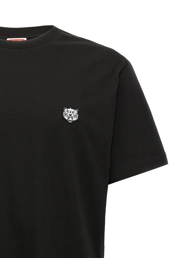 Kenzo Lucky Tiger Embroidered Crewneck T-shirt