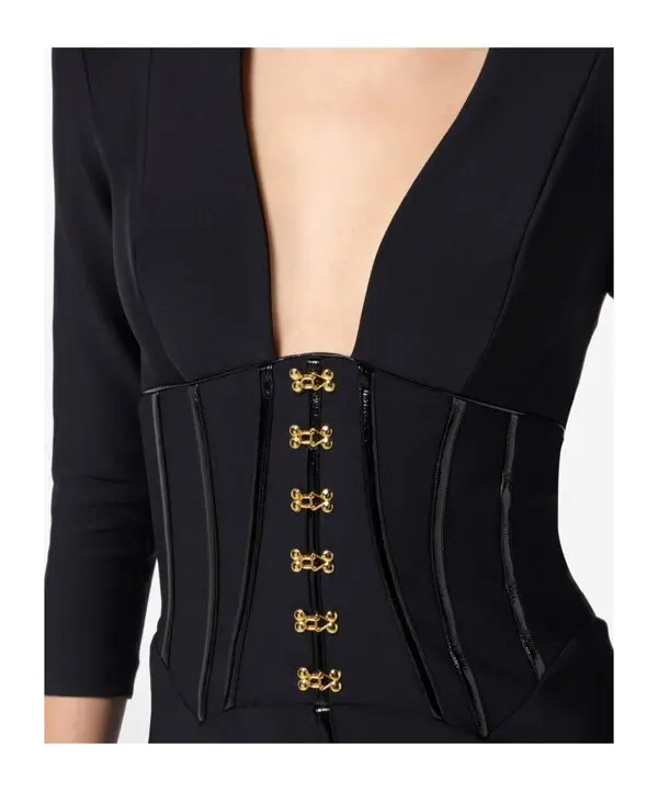Elisabetta Franchi Corset Detail Dress