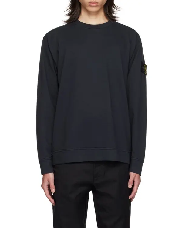 Stone Island Logo Patch Crewneck Sweatshirt