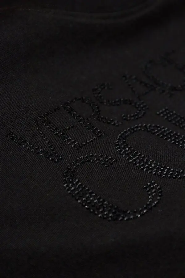 Versace Logo Embellished Top