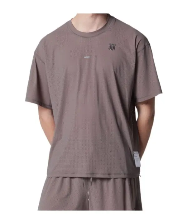 Satisfy Falcon-colored Space-o T-shirt In Perforated Micro Jersey