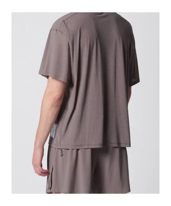 Satisfy Falcon-colored Space-o T-shirt In Perforated Micro Jersey