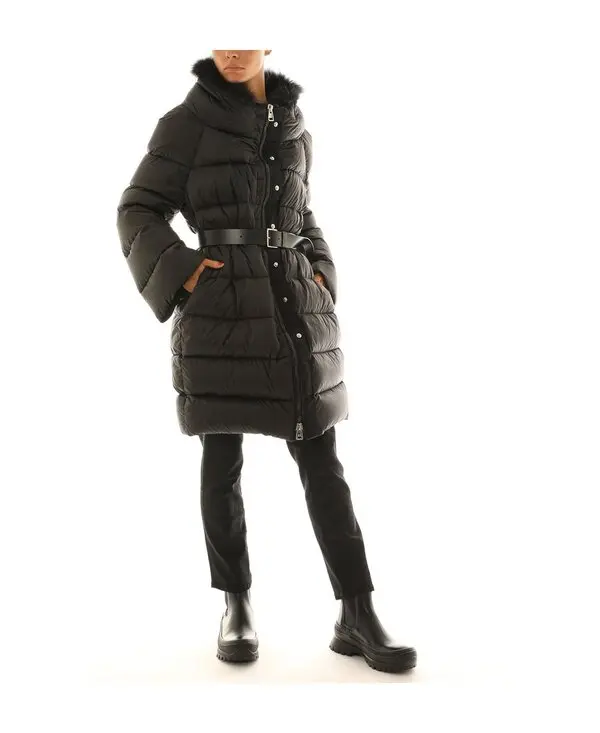 Ermanno Scervino Belted Hooded Coat
