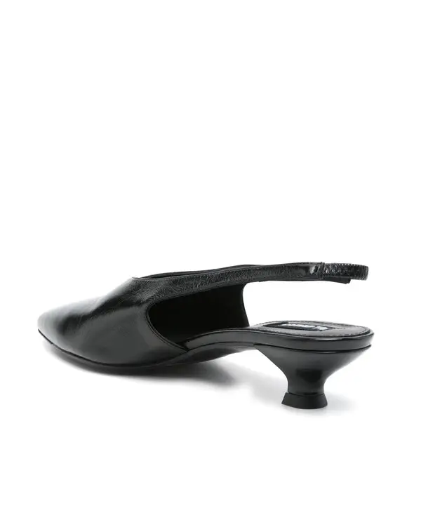 ALOHAS Eros Pointed Toe Slingback Pumps - Black