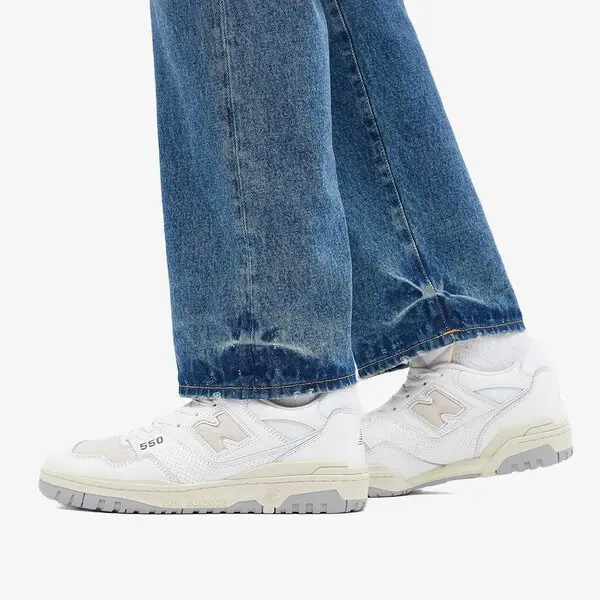 NEW BALANCE 550 Paneled Leather Sneakers - White