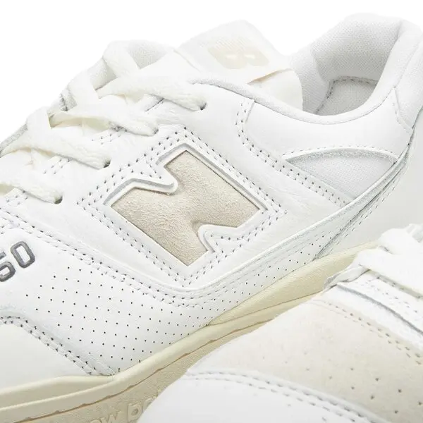 NEW BALANCE 550 Paneled Leather Sneakers - White