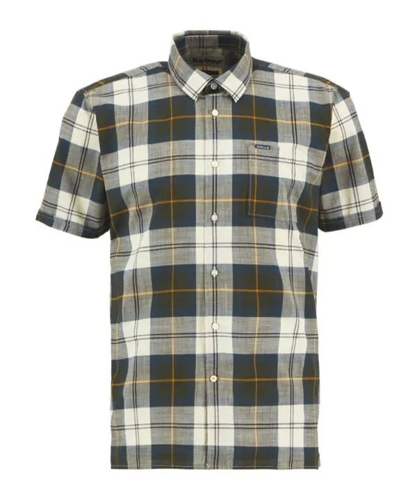 Barbour Tartan-pattern Short-sleeve Shirt - Black