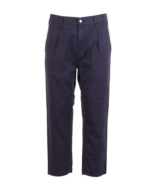 Carhartt Wip Logo Patch Cropped Cargo Trousers