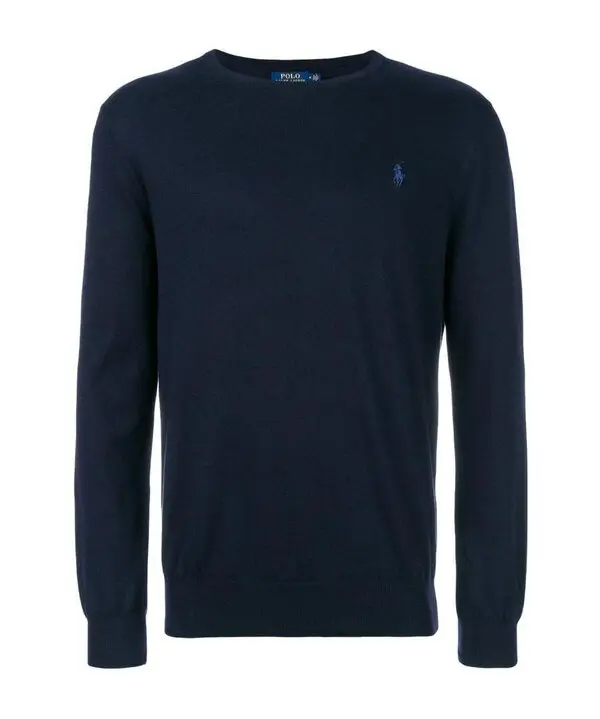 Polo Ralph Lauren Navy Logo Embroidered Sweater