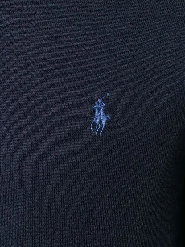 Polo Ralph Lauren Navy Logo Embroidered Sweater