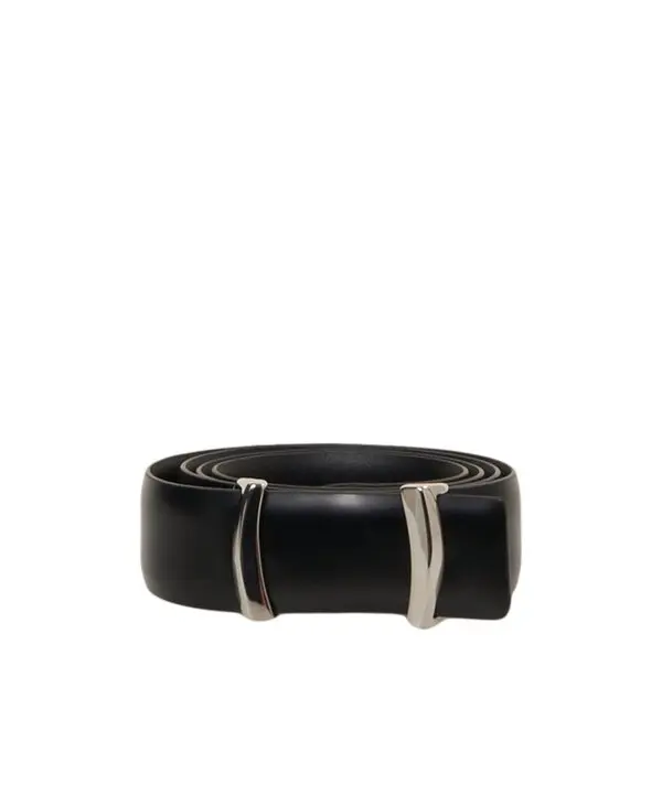 ORTIGNI Iconic Brackets Formal Leather Belt