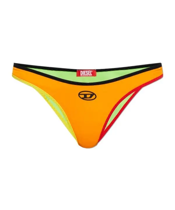 DIESEL® Elastic Waist Bikini Bottoms - Orange
