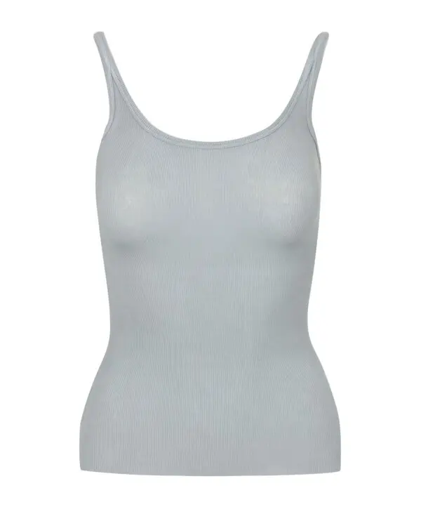 MSGM Ribbed Logo Tank Top