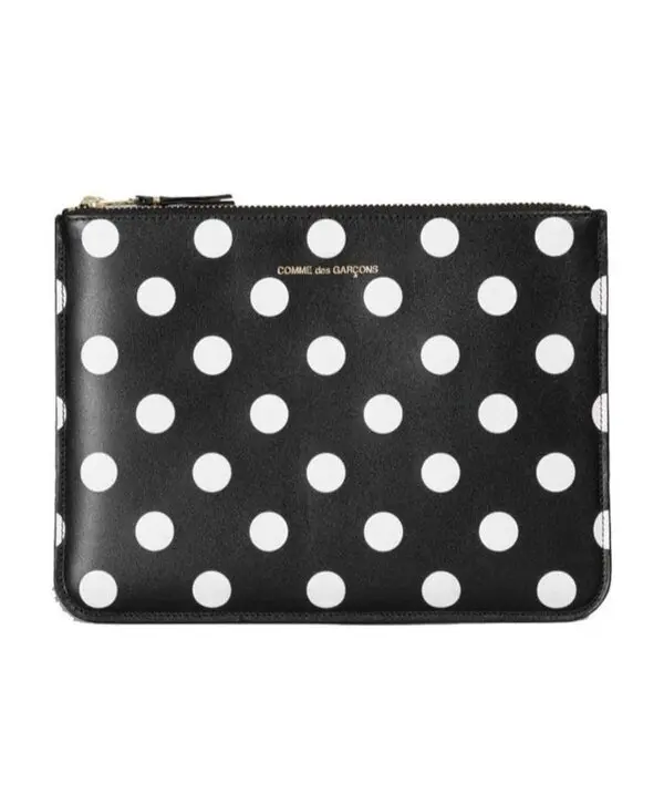 Comme Des Garçons Wave Point Logo Handbag