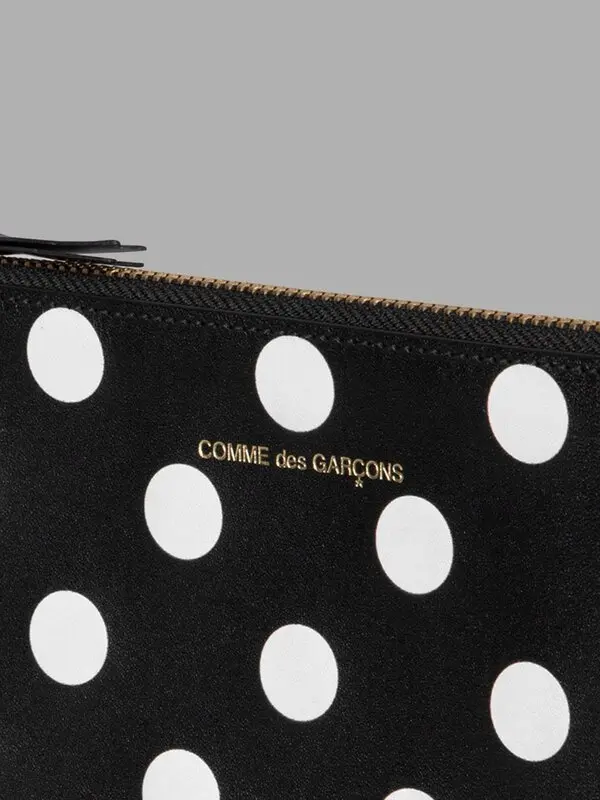 Comme Des Garçons Wave Point Logo Handbag