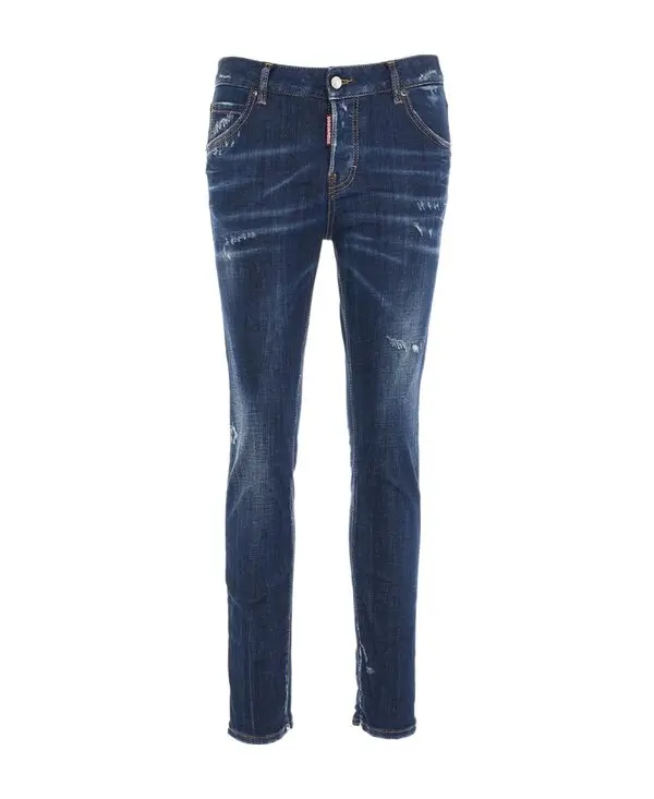 Dsquared2 Distressed Mid-rise Jeans
