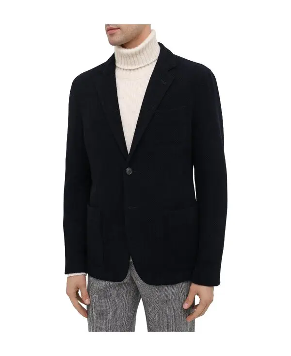 Giorgio Armani Single-breasted Straight Hem Blazer
