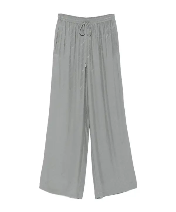 Hugo Boss Logo-patterned Drawstring Trousers - Gray