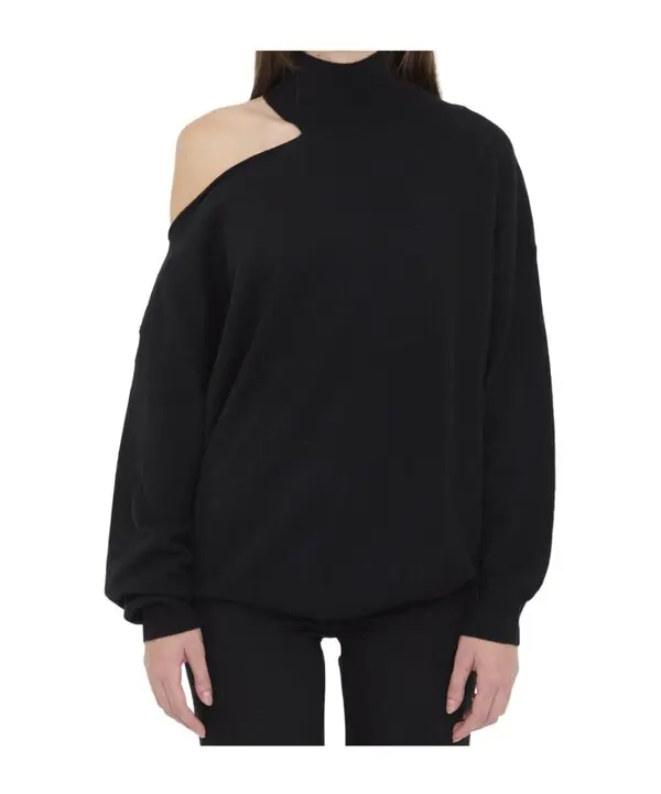 LISA YANG Cut-out High Neck Sweater