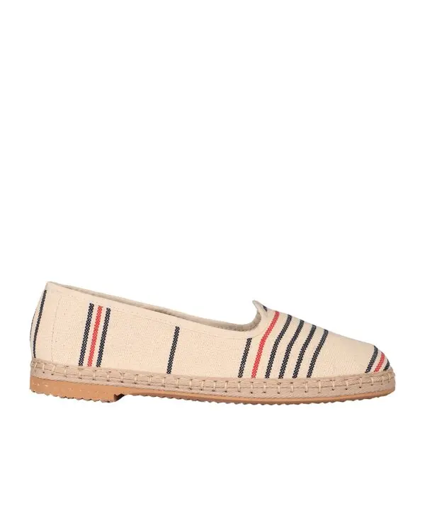 Manebí Portofino Striped Espadrilles - Nude