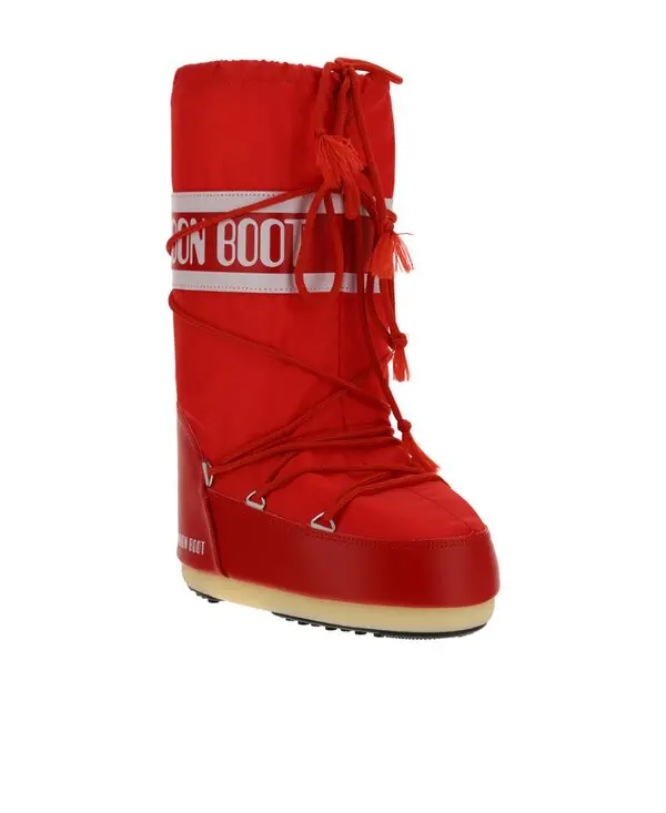 Moon Boot Icon Logo Printed Lace-up Snow Boots