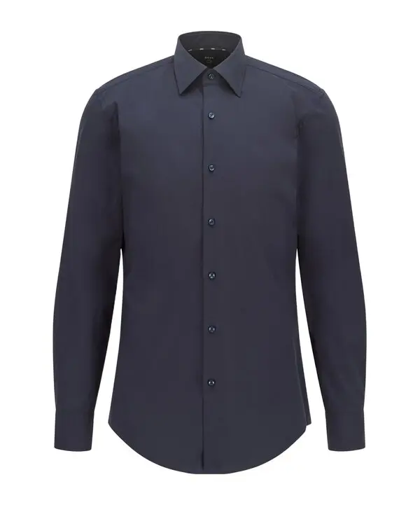 Hugo Boss Long-sleeved Buttoned Shirt - Black