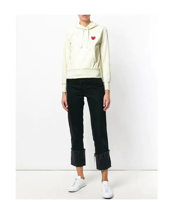 Play Comme Des Garcon Logo Hooded Sweater