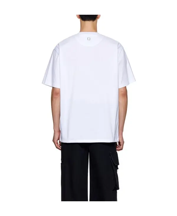 WOOYOUNGMI Logo-plaque Drawstring T-shirt