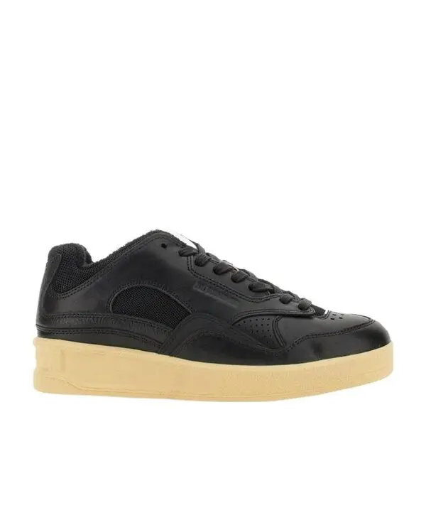 JIL SANDER Round Toe Lace-up Sneakers