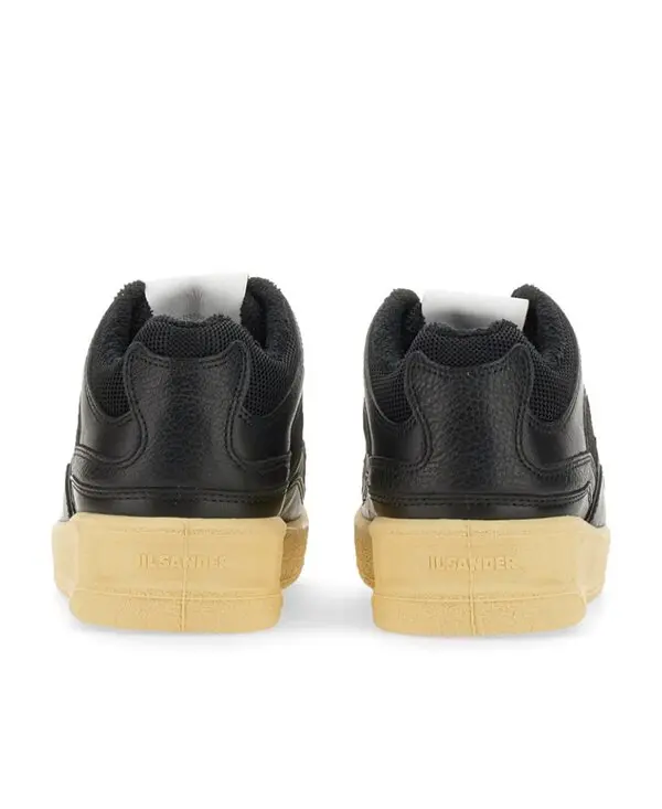 JIL SANDER Round Toe Lace-up Sneakers