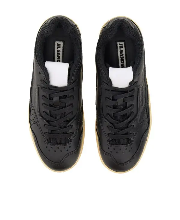 JIL SANDER Round Toe Lace-up Sneakers