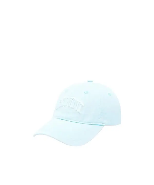 GANNI Logo-embroidered Cap Hat - Blue