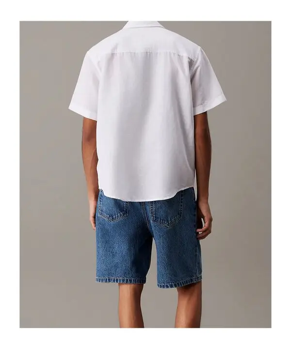Calvin Klein Linen Cotton Short Sleeve Shirt