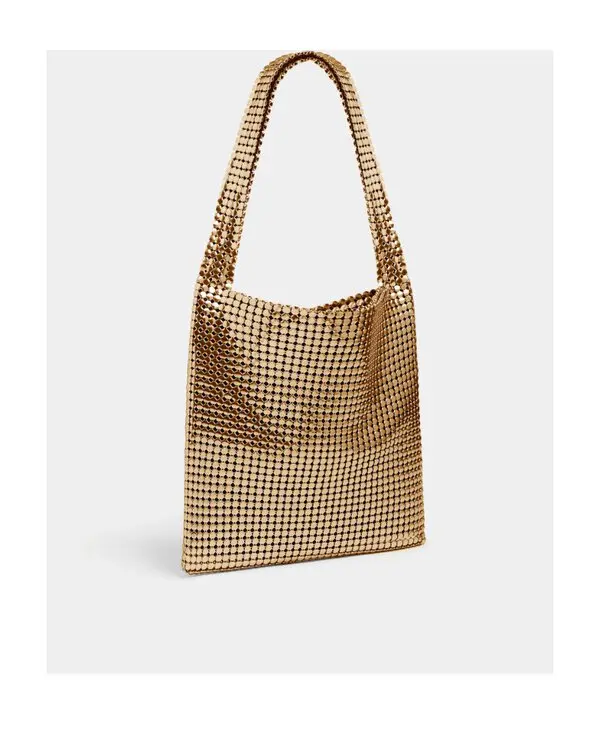 Rabanne Pixel Snap Button Fastened Tote Bag