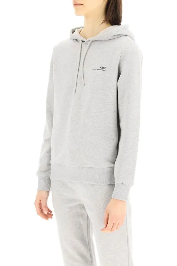 A.p.c. Logo Print Drawstring Hoodie