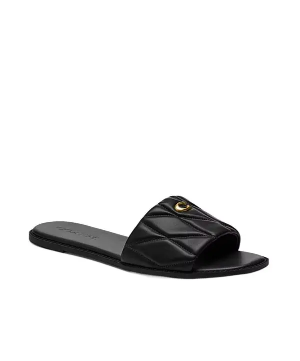 COACH Holly Quilted Logo Sandals
