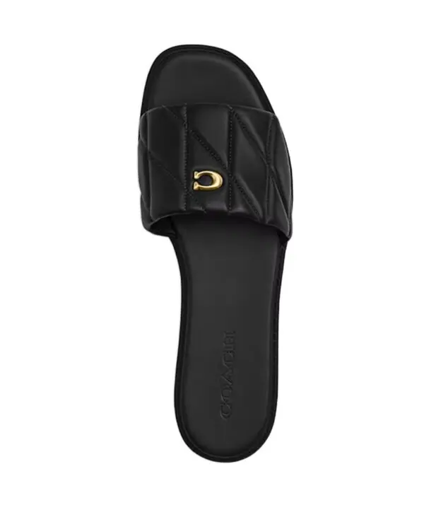 COACH Holly Quilted Logo Sandals