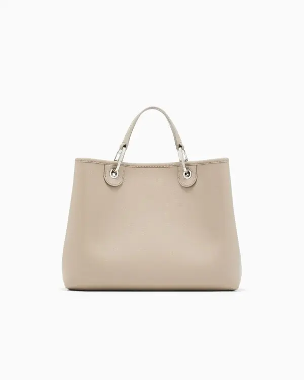 Emporio Armani Logo Strap Tote Bag - Light Brown