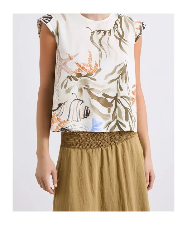 Marella Millaffine Printed Cropped Top