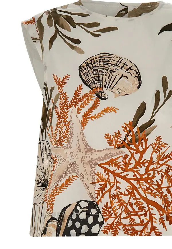 Marella Millaffine Printed Cropped Top